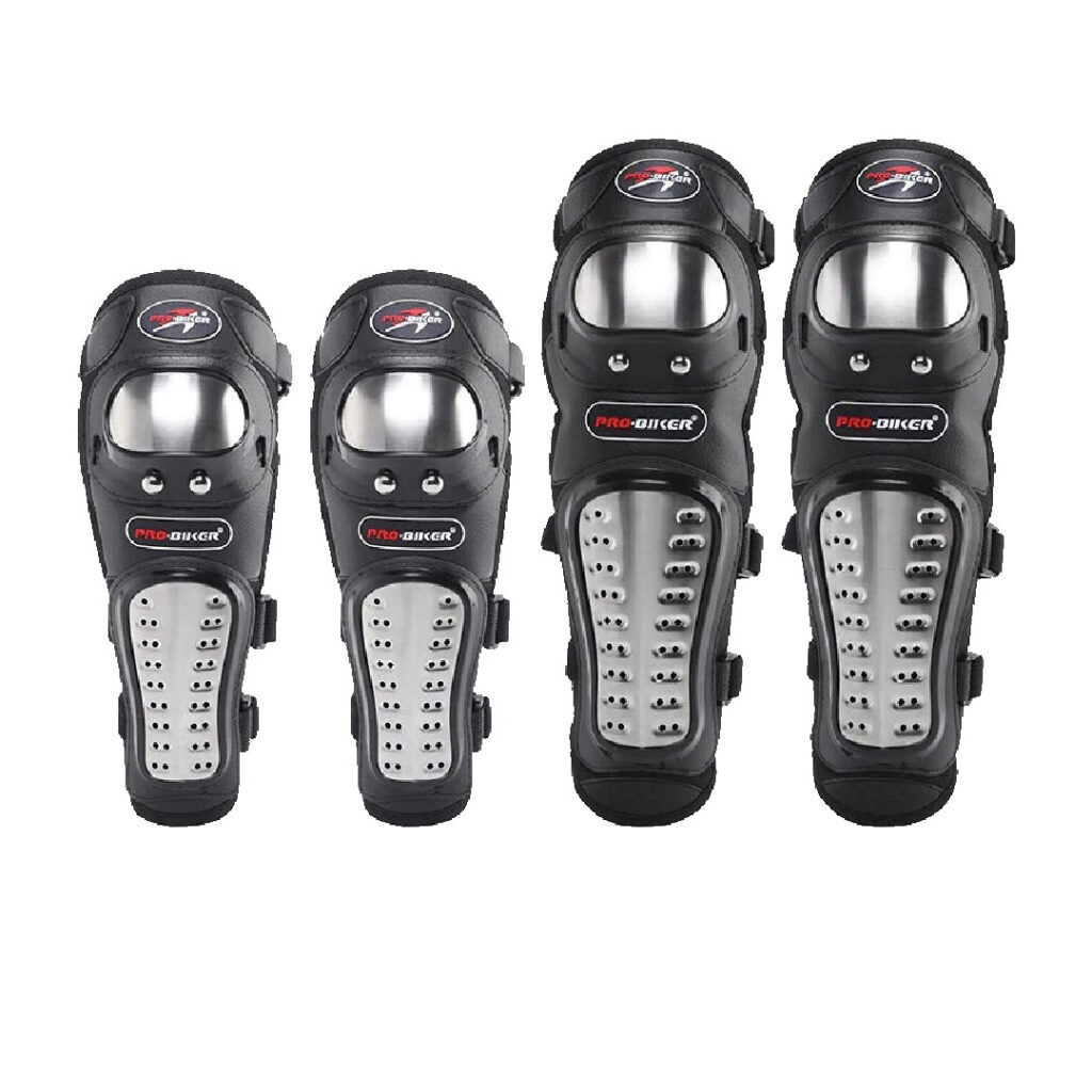Kit de rodillera y coderas Pro-biker ajustables – 4 EN MOVIMIENTO